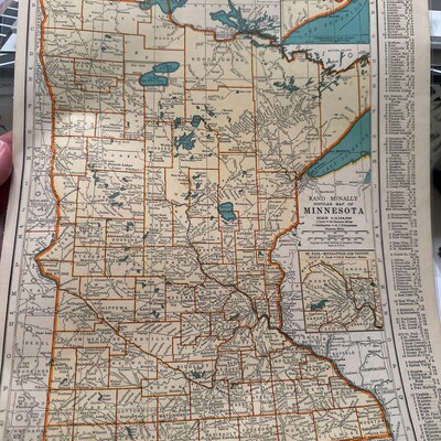 Map of Arizona 1940, WWII Era Map, Vintage Map of Arizona, Original ...