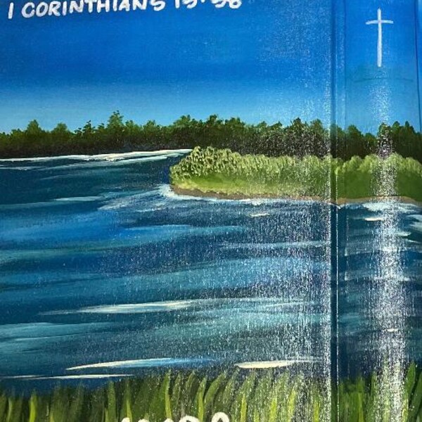 Mens Hand Painted Bible: Outdoor/hunting - Etsy