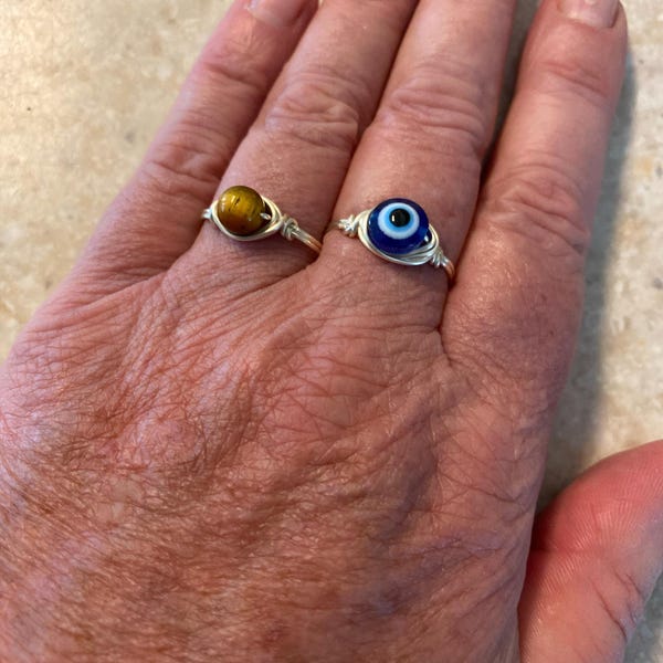 Buy 2 Get 1 Free Crystal Ring, Natural Gemstone Ring, Custom Jewelry ...