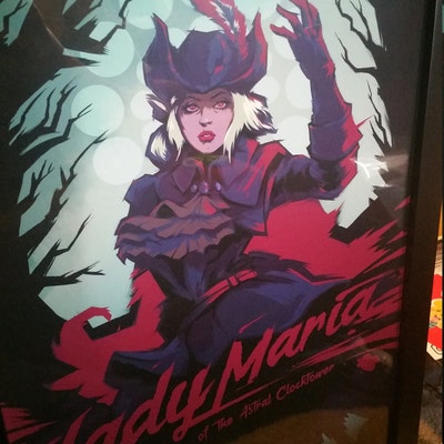 LADY MARIA Video Game Art Poster, Gaming Poster, Prints, Gamer Room ...
