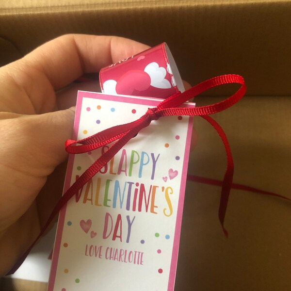Editable Slap Bracelet Valentine's Day Gift Tag Slappy Valentine's Day ...
