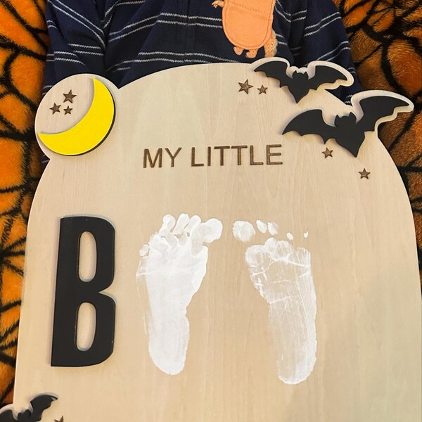 Handprint Flower Bouquet Sign, DIY Handprint Sign, Personalized Gift ...