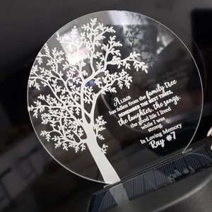 Personalized Memorial Garden Solar Light: Remembrance Gift - Etsy