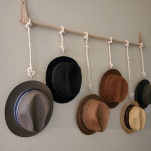 Boho Chic Hat Hanger, Minimal Hat Hanger, Boho Wall Decor - Etsy