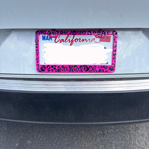 Bright Gold Glittered License Plate Frame| Custom License Plate Frame ...