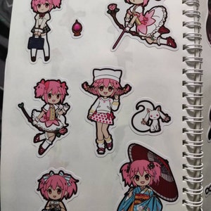 Madoka Magica & Magia Record Vinyl Sticker Sheets for Laptop Car ...