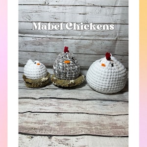 Mama and Mini Mabel Chicken CROCHET PATTERN - Etsy