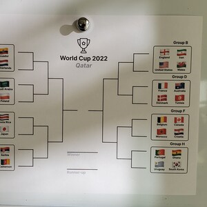 16-team Tournament Bracket, Single Elimination, 8.5x14" Legal Printable ...