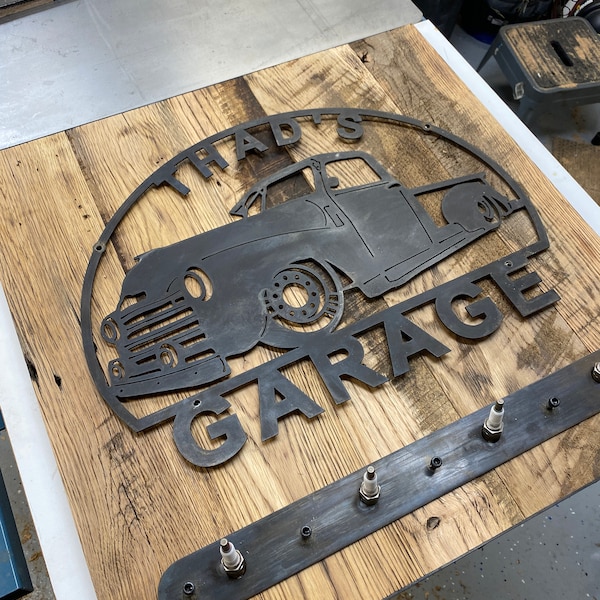 Classic Truck Garage Metal Art Sign 1947 1948 1948 1949 1950 1951 1952 ...