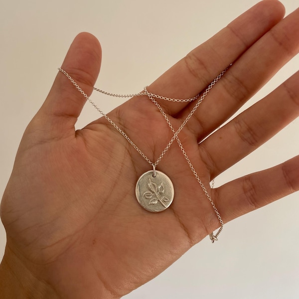 ROWAN NAME Necklace - Tree, Leaf Jewellery, Celtic, Ogham Gift, Pagan ...