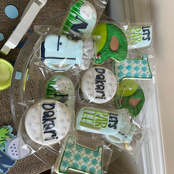1/DZ Hole in One Birthday Cookie | First Birthday Cookies | Golf ...