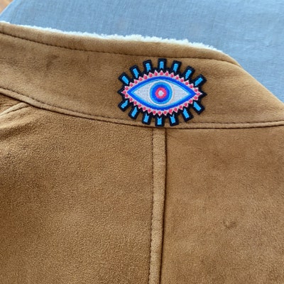 Evil Eye Patch Iron on Embroidered Applique - Etsy