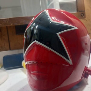 Power Rangers Super Megaforce Red Helmet - Etsy