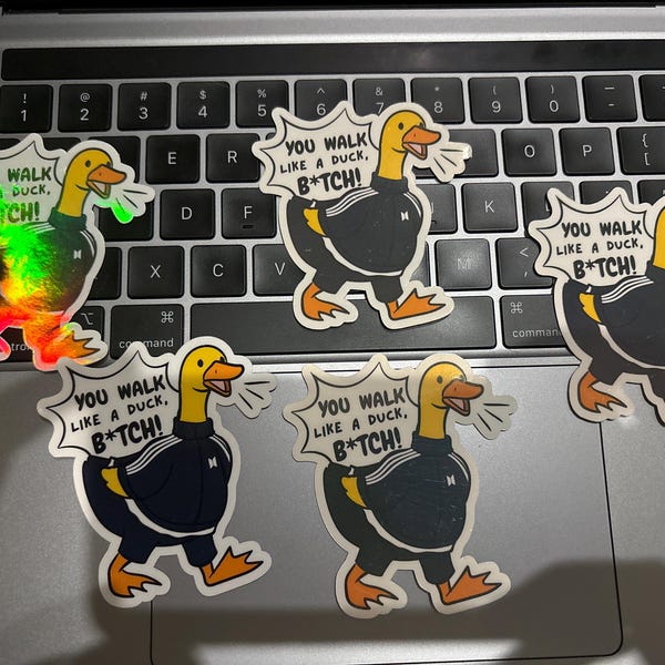 RM Rpwp Sticker, You Walk Like a Duck Btch, Groin Vinyl Stickers ...