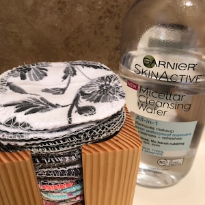 Facial Rounds Container: Natural Wood Container for Facial Rounds ...