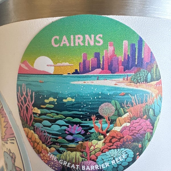 The Australian Outback - Roadtrip Vinyl Sticker Decal - Travel, Luggage ...