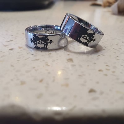 Winnie the Pooh Wedding Band, Tigger Ring, Eeyore Disney Wedding Ring ...