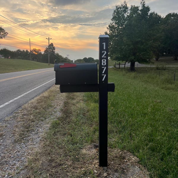 Wrapped Mailbox Post & Mailbox, Choice of Wrap Layouts, 2 Sided ...