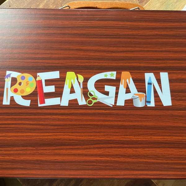 Personalized Art Set - 80-piece Deluxe Art Set W/wood Carrying Case ...