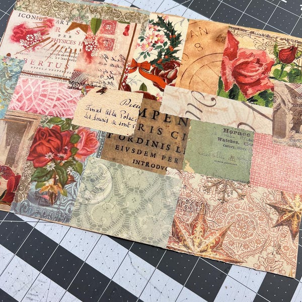 Book Page Collage Digital Kit - Etsy