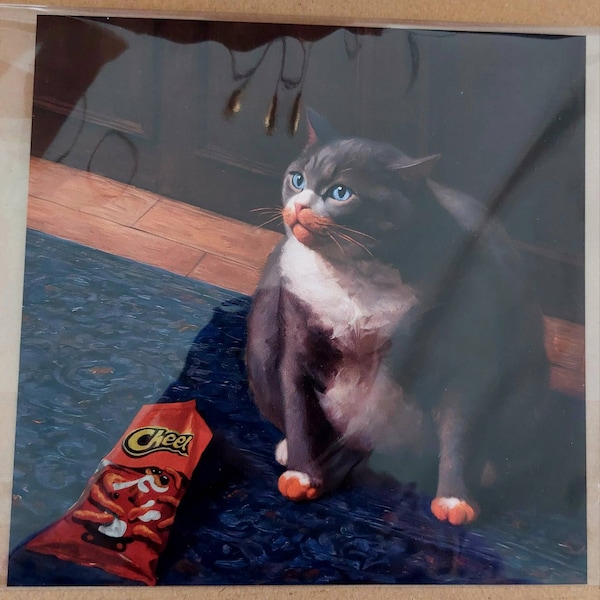 Fat Cat Eats Cheetos and Experiences Existential Dread | Meme Art Re ...