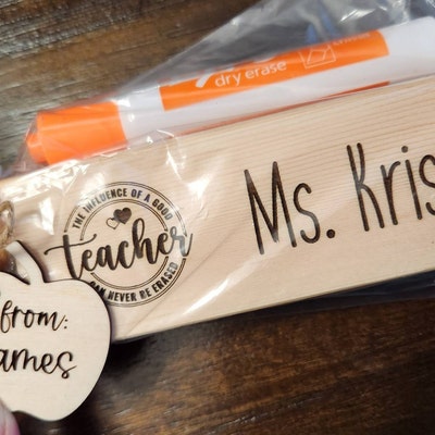 Teacher Gift Set: Personalized Whiteboard Eraser & Expo Marker Thank ...