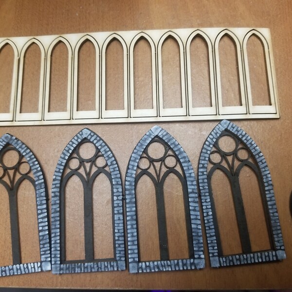 Smaller Cathedral Windows | 28mm | Scale | Tabletop RPG D&D AOS ...