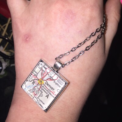 Custom Map Jewelry You Choose Worldwide City Location Map Pendant ...