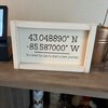 Custom Coordinates Sign, Anniversary Gift, Coordinates Sign - Etsy
