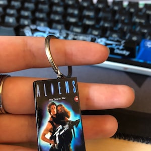 Miniature VHS Movie Keyring ANY Movie You Like Novelty 80s Film Gift ...