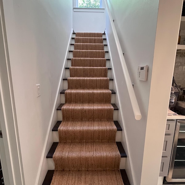 Jute Stairs Runner Natural Fiber Jute Runner Rug Vintage Style CUSTOM ...