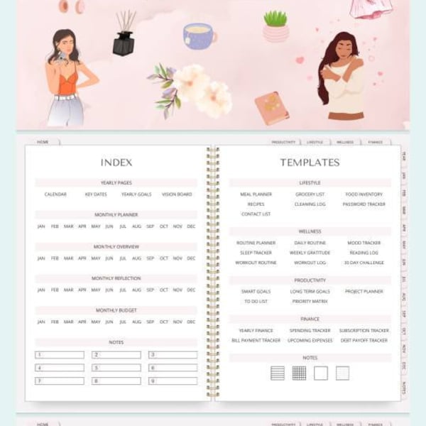 Digital Reading Journal, Digital Book Tracker for Goodnotes, iPad ...