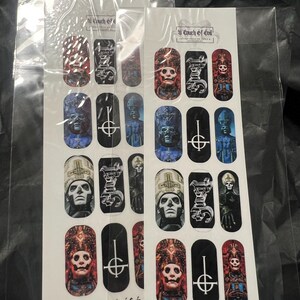 Ozzy Inspired Waterslide Nail Decals - Etsy