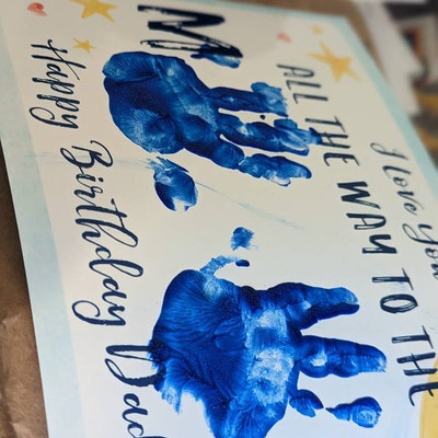 I Love You to the Moon Birthday Card for Dad From Kid, Printable ...