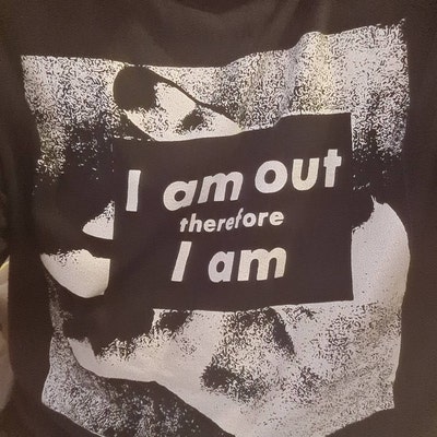 I Am Out Therefore I Am Queer Poster Vintage Remix Retro Gay Lgbtq ...