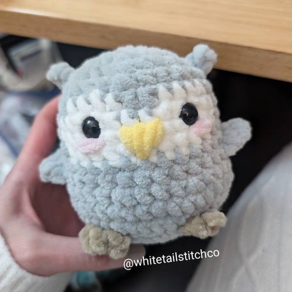 Cuddly Owl No Sew Crochet Pattern, Amigurumi Crochet Pattern, Owl ...