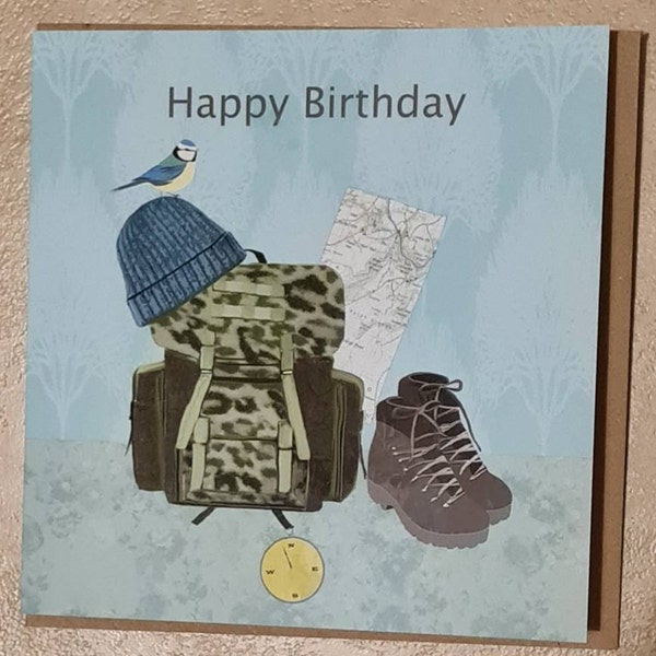 Walking Birthday Card, Card for a Walker, Outdoors Type, Hiking ...