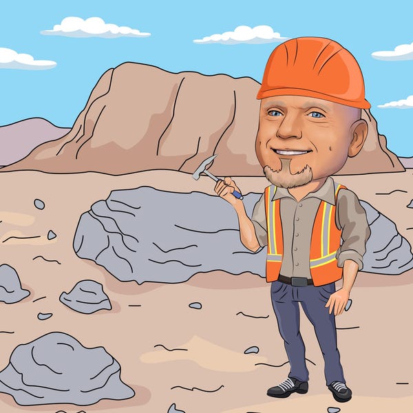 Train Operator Gift - Custom Portrait as Cartoon Character / Train ...