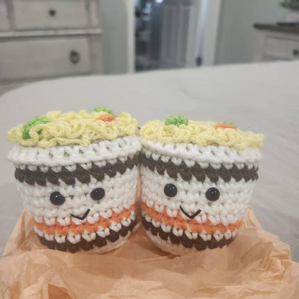 Amigurumi Crochet Ramen Noodle Stuffed Plush - Etsy