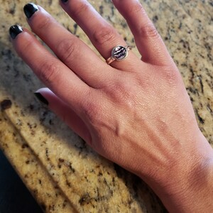 Blue John Ring Handmade Silver Ring Set With an Oval Blue John Stone - Etsy