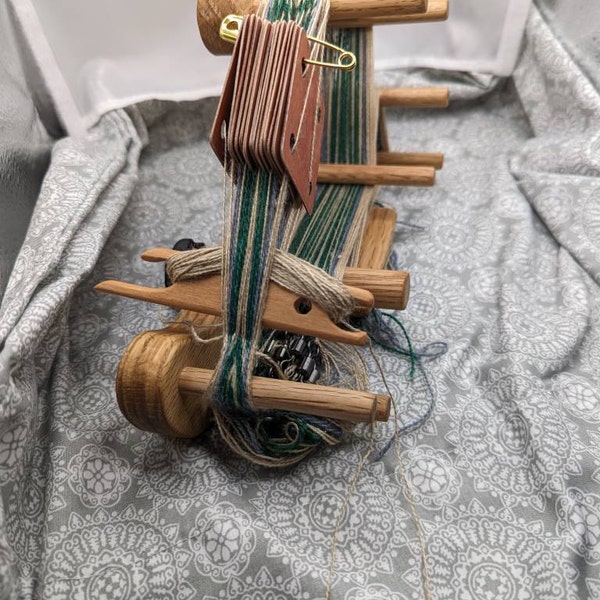 Loom-the Fiddle - Inkle SUPER Tiny Small Travel Sized Weaving Loom ...