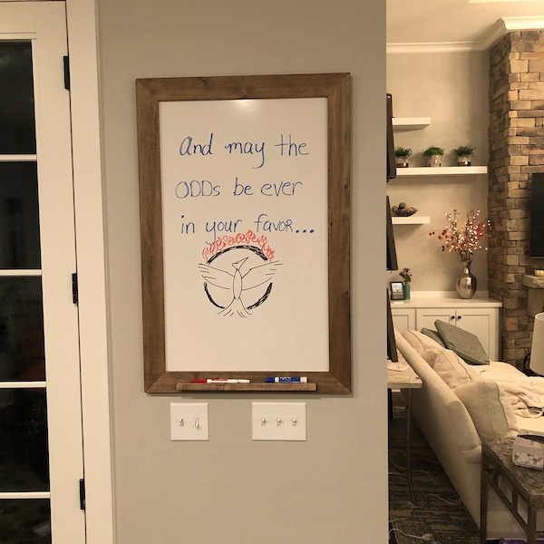 Modern Rustic Farmhouse Chalkboard With Optional Chalk Ledge - Ebony ...
