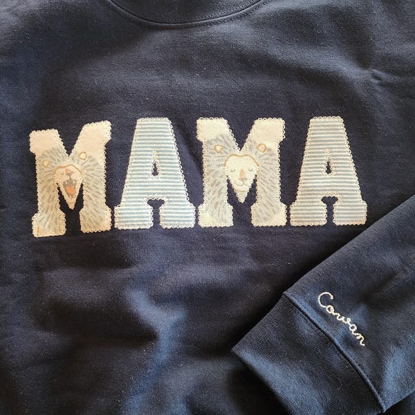 Colorful Varsity Letter Arch TEACH Embroidered Sweatshirt Simple ...