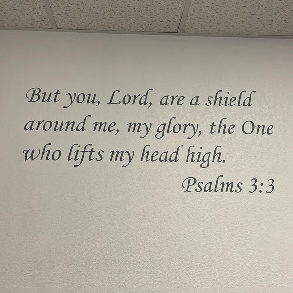 Psalm 3:3,bible Verse,instant File Download Vinyl Decal Scripture Wall ...