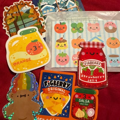 Space Boba Cats Matte Clear Vinyl Sticker Kawaii Vinyl Sticker Laptop ...