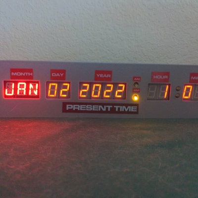 Back to the Future Time Circuit Clock, BTTF Prop Replica, Movie Prop ...