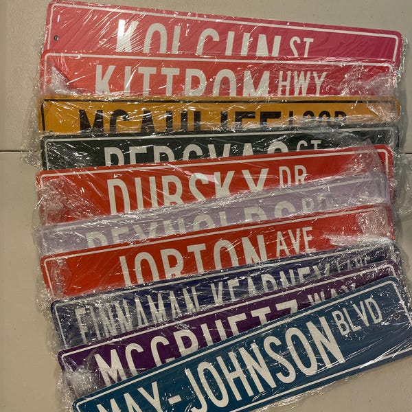 Custom Road Signs I Personalized Road Sign I Custom Metal Street Sign I ...