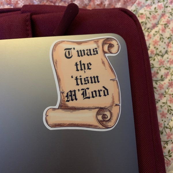 T'was the 'tism M' Lord | Funny Neurodivergent Mental Health Sticker ...