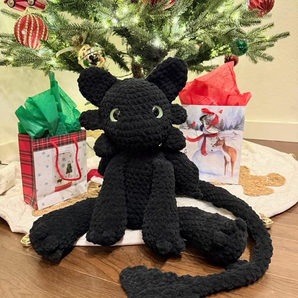 Dusk the Mini Fury Dragon Crochet Pattern - Etsy