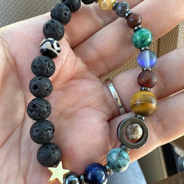 Space Geek | Sci Fi Gift | Solar System Bracelet | Galaxy | Astronomy ...